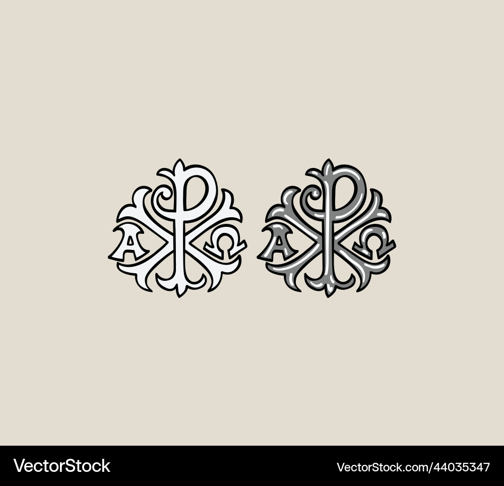 Px catholic icon and symbol Royalty Free Vector Image