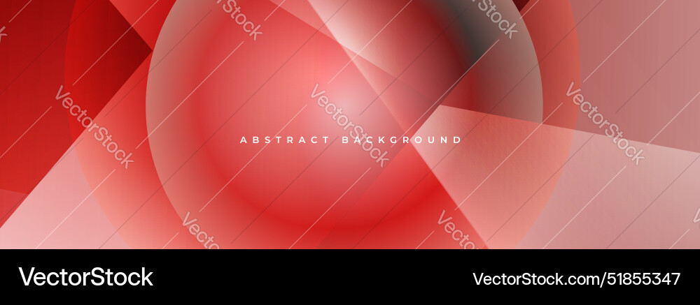 Red abstract background with circles dynamic Vector Image
