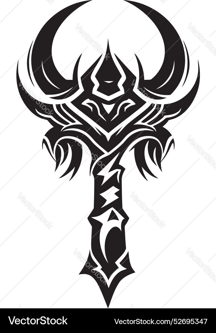 Royal rumble axe emblem thunderstrike battle Vector Image