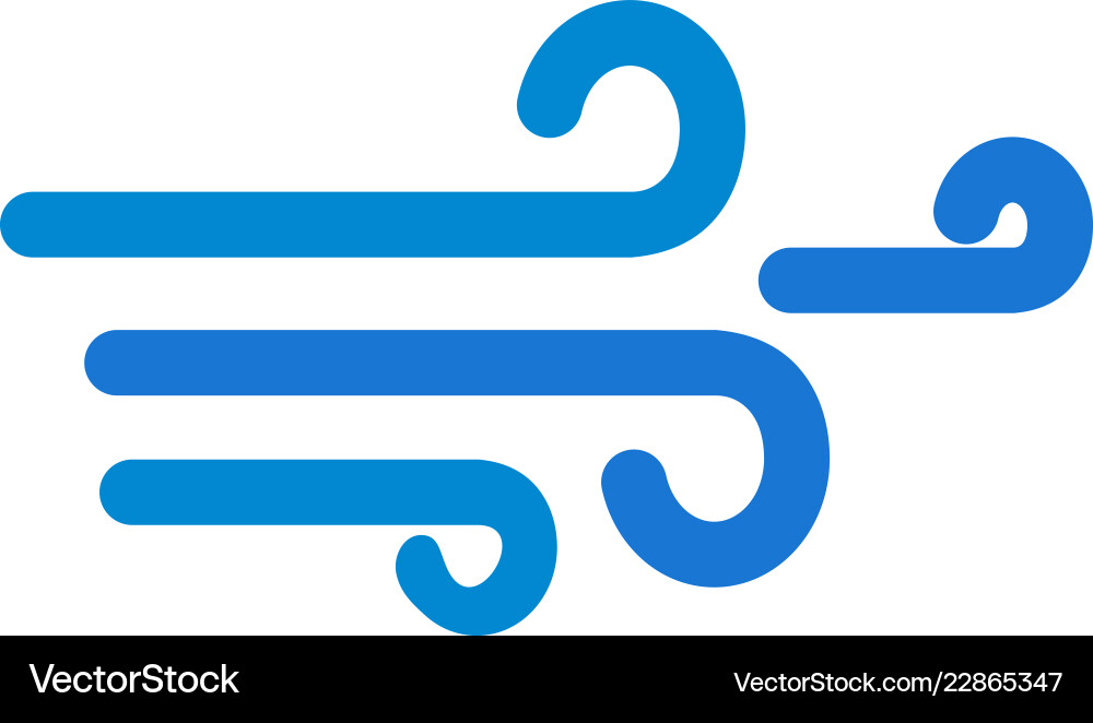 Wind icon Royalty Free Vector Image - VectorStock