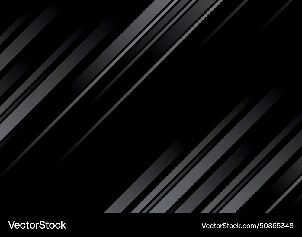 Abstract gray line and black background Royalty Free Vector