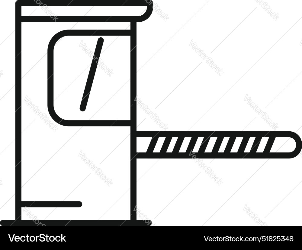 Automatic car parking system gate opening allowing
