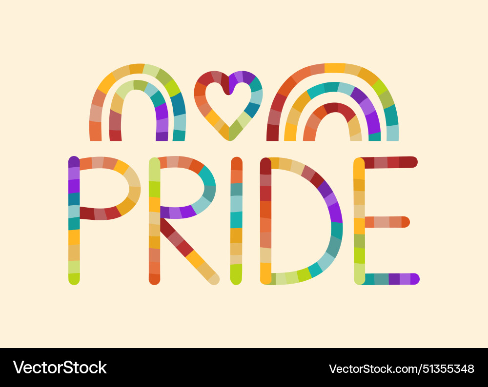 Vibrant pride celebration poster Royalty Free Vector Image