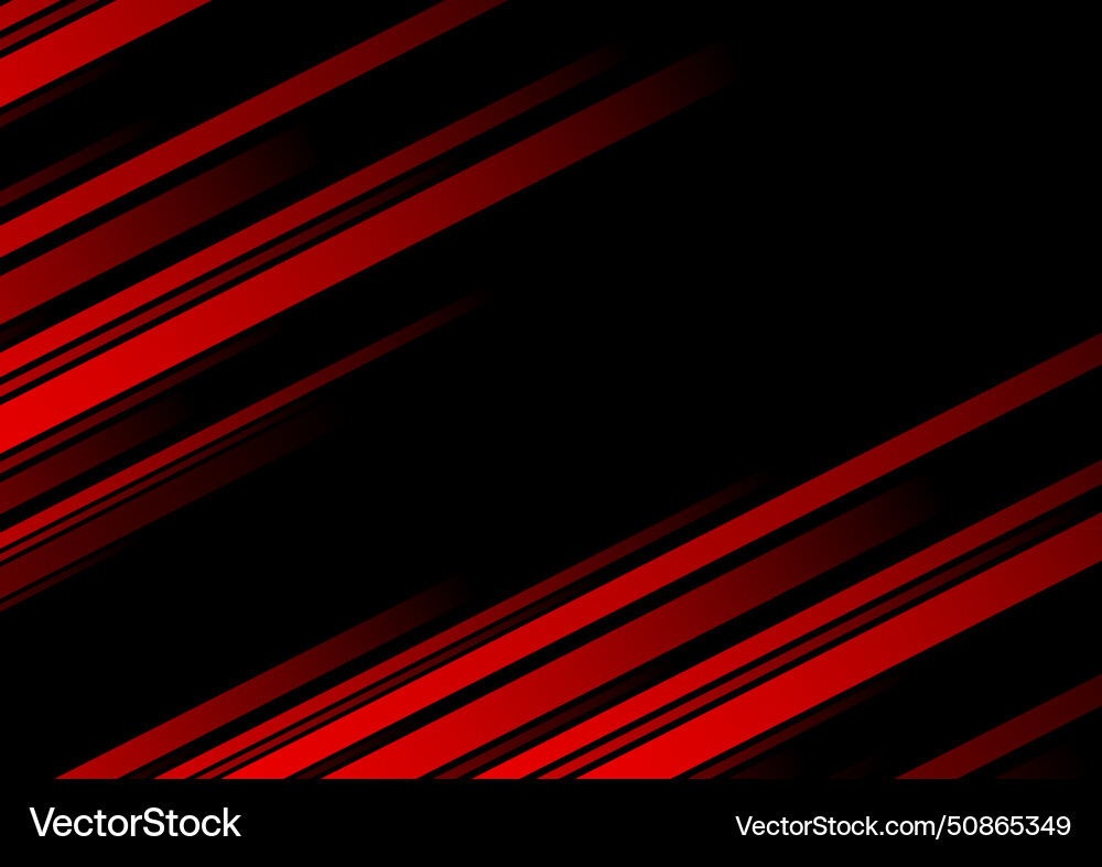 Abstract red line and black background Royalty Free Vector