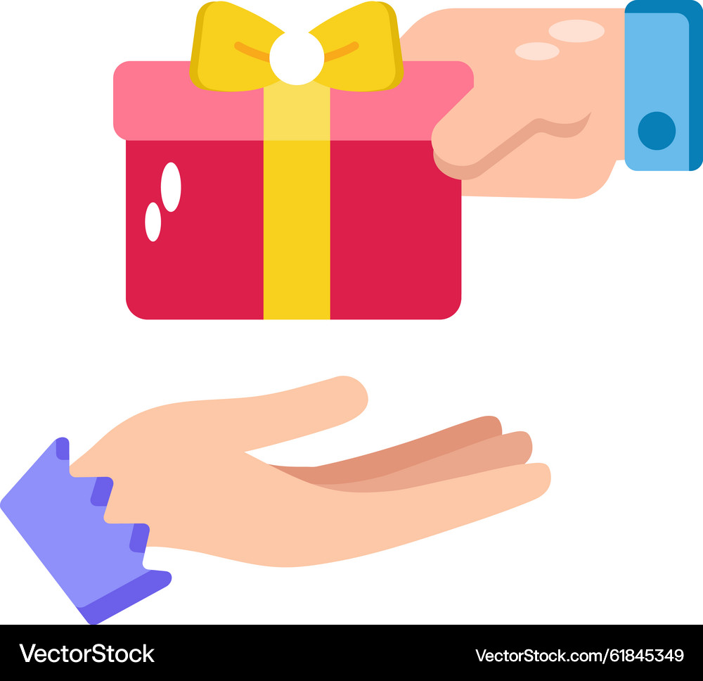Gift Giving Icon - Present Exchange – Royalty-Free Vector | VectorStock