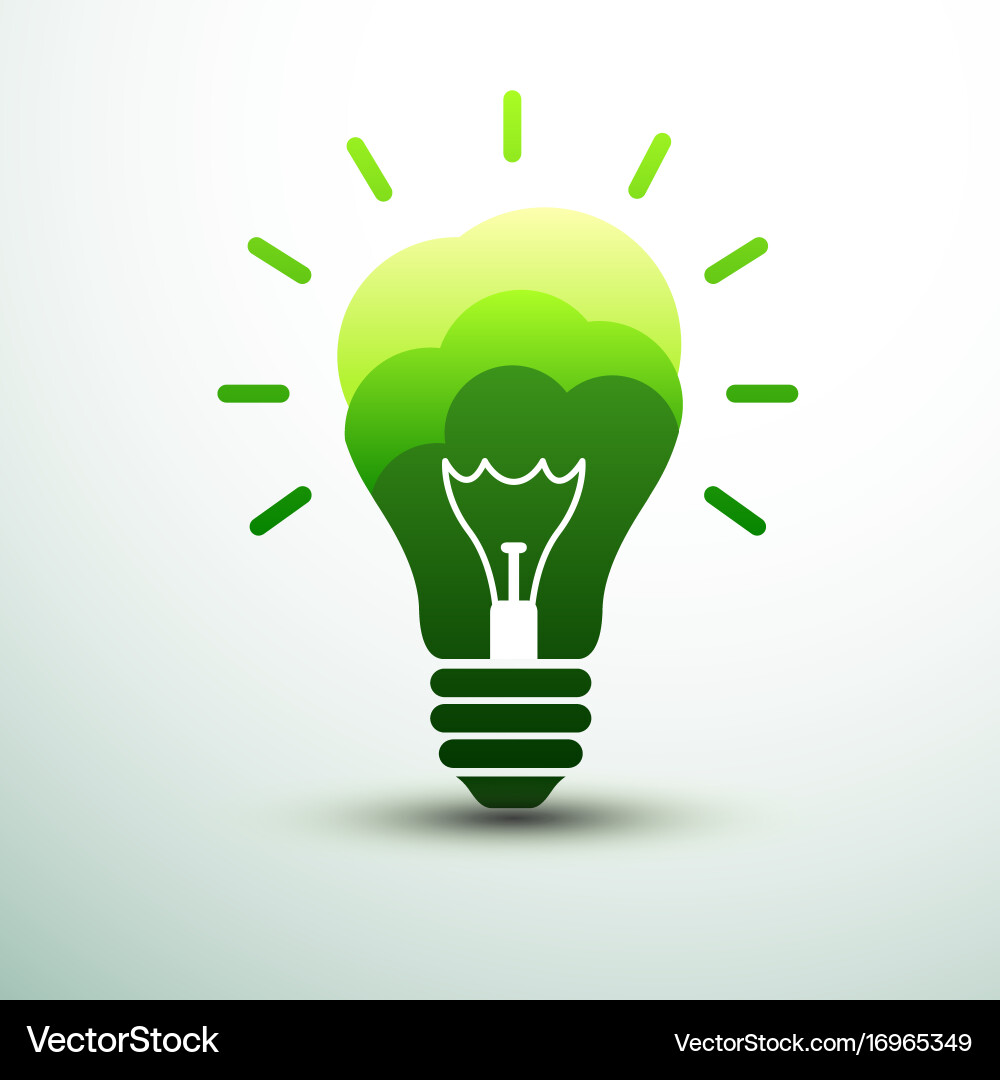 Green idea Royalty Free Vector Image - VectorStock