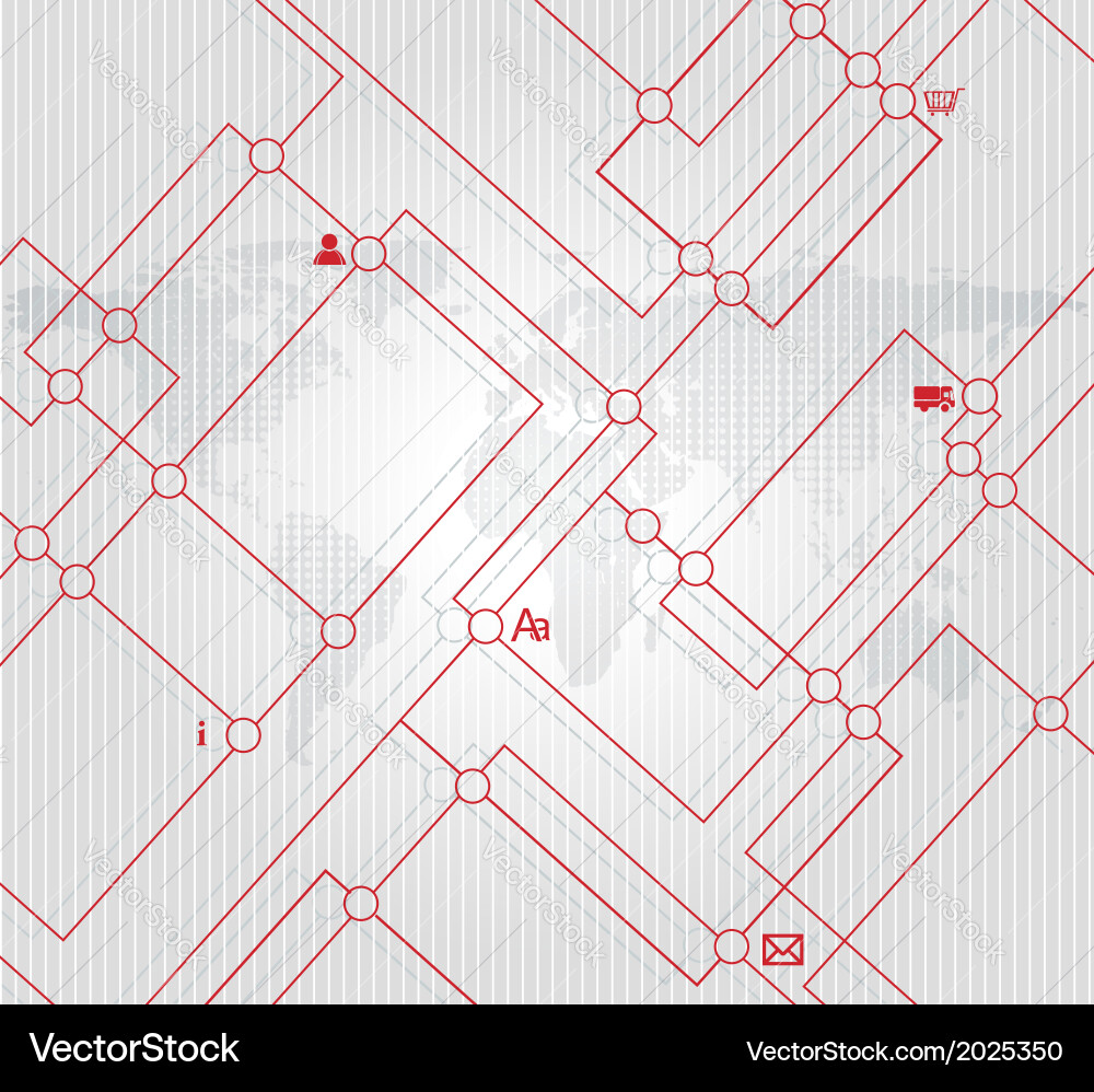Abstract city map or metro scheme background Vector Image