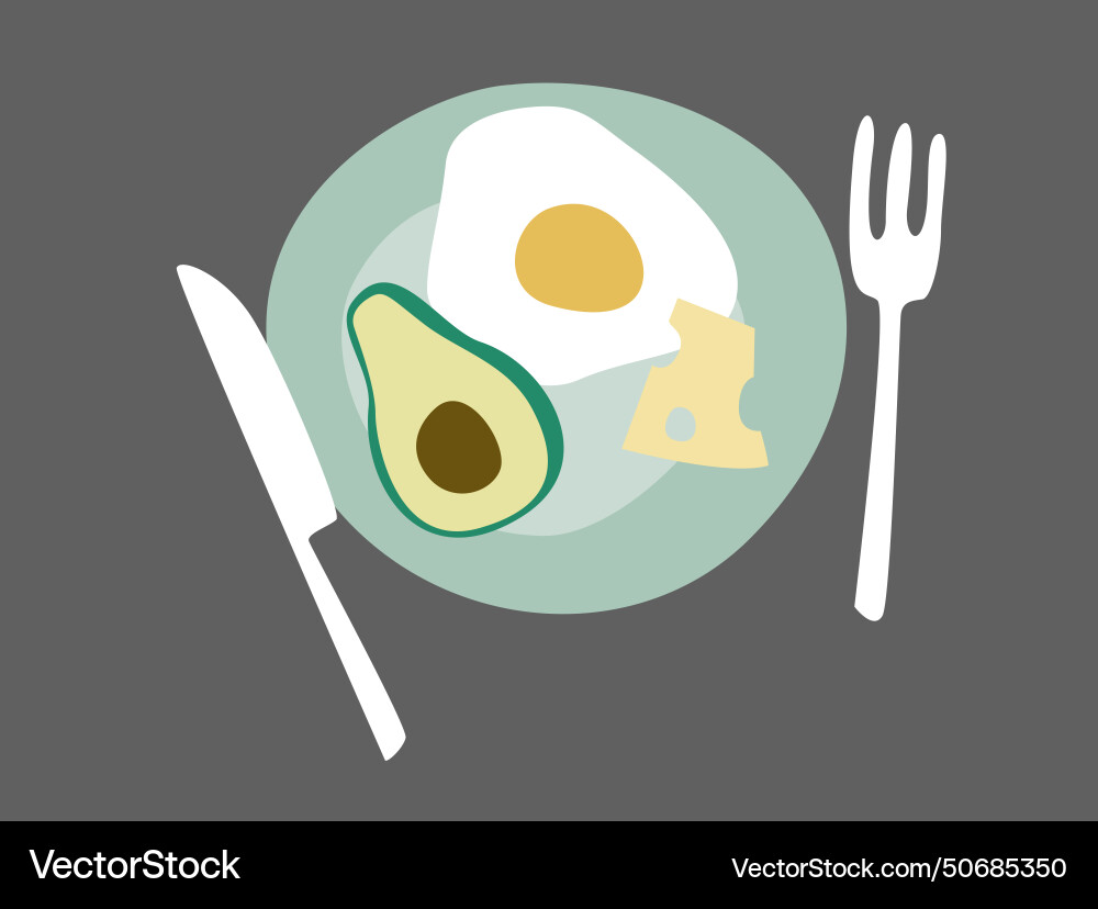 Essence of a healthy low-carb diet Royalty Free Vector Image