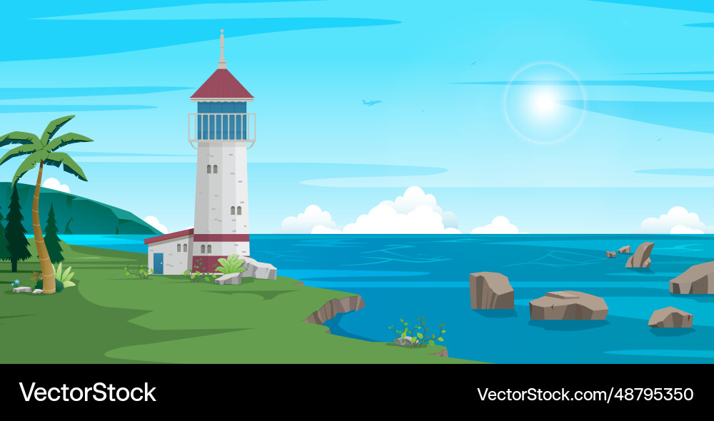 Lighthouse Royalty Free Vector Image - VectorStock