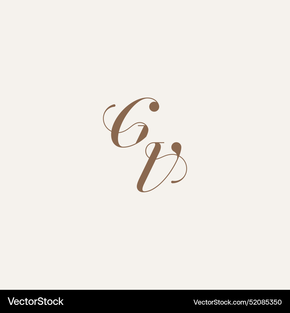 Luxury and elegant initial monogram logo letter Vector Image