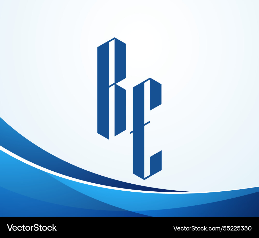 Re alphabet letter logo design template elements Vector Image