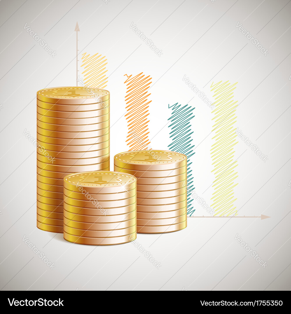Stack of money Royalty Free Vector Image - VectorStock
