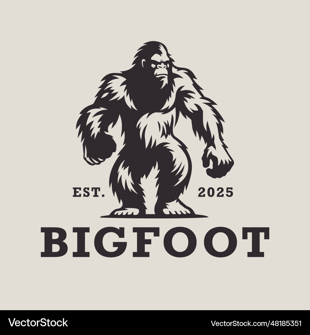 Bigfoot logo icon Royalty Free Vector Image - VectorStock
