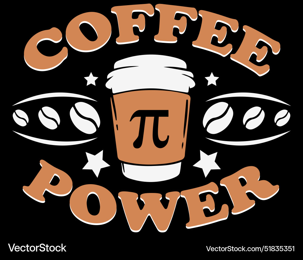 Coffee power design with mug Royalty Free Vector Image
