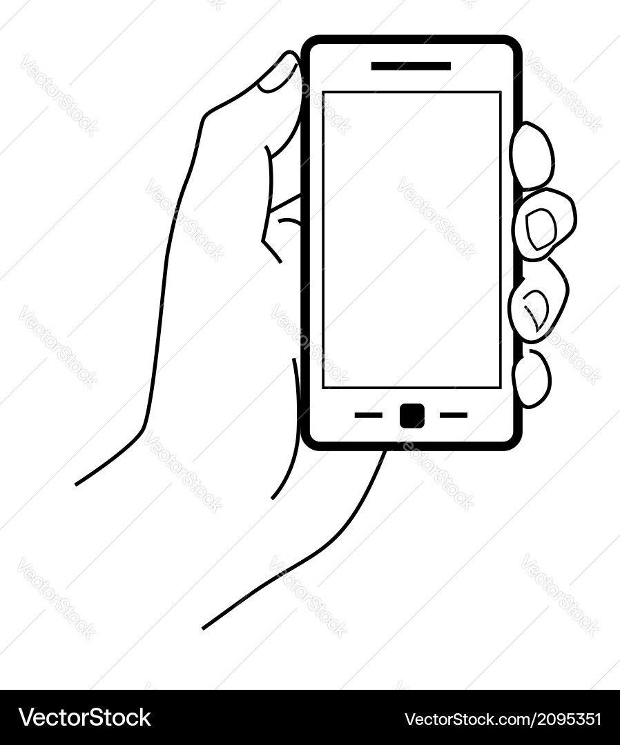 Mobile phone Royalty Free Vector Image - VectorStock