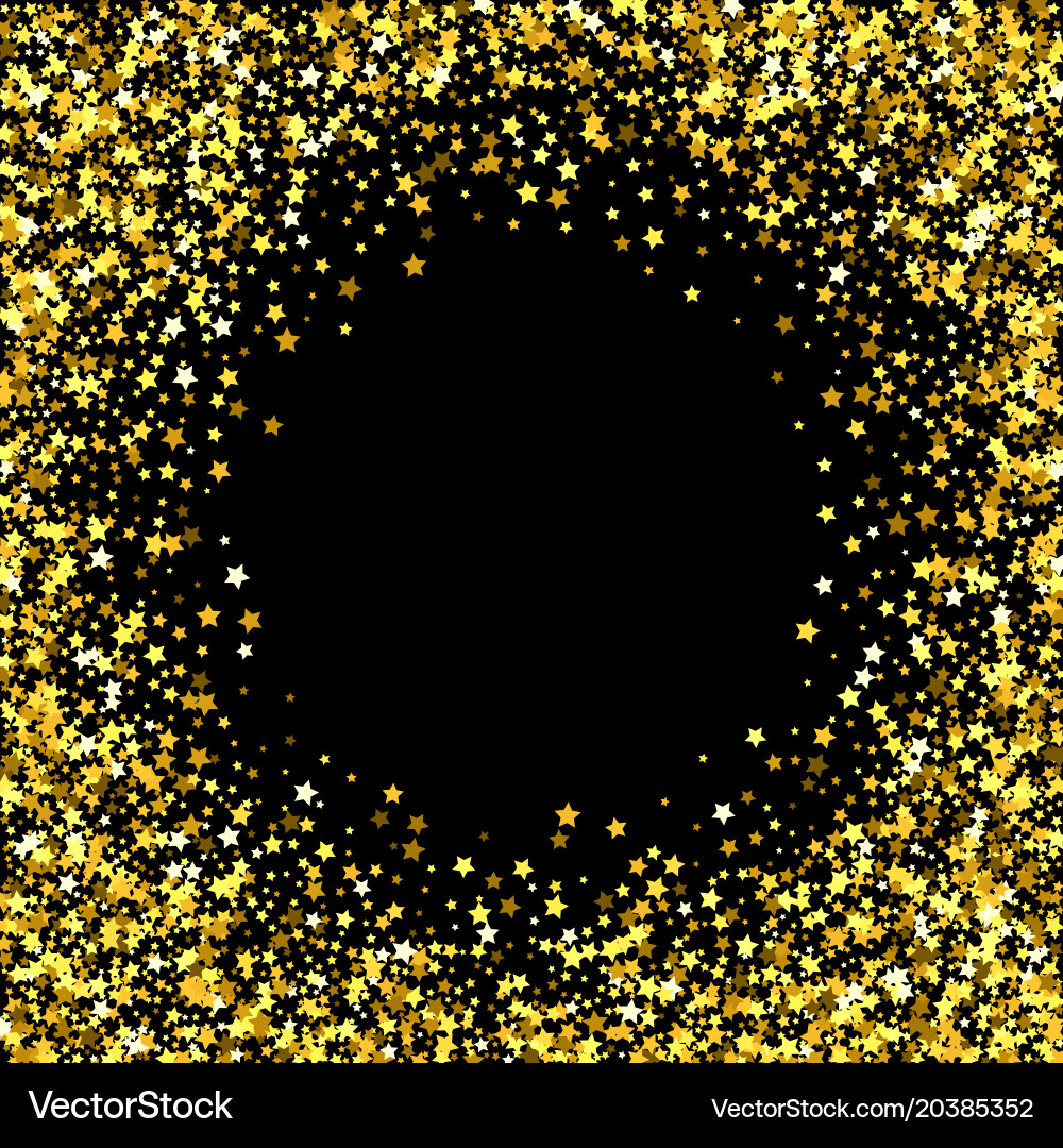 Golden Starburst Frame Royalty Free Vector Image