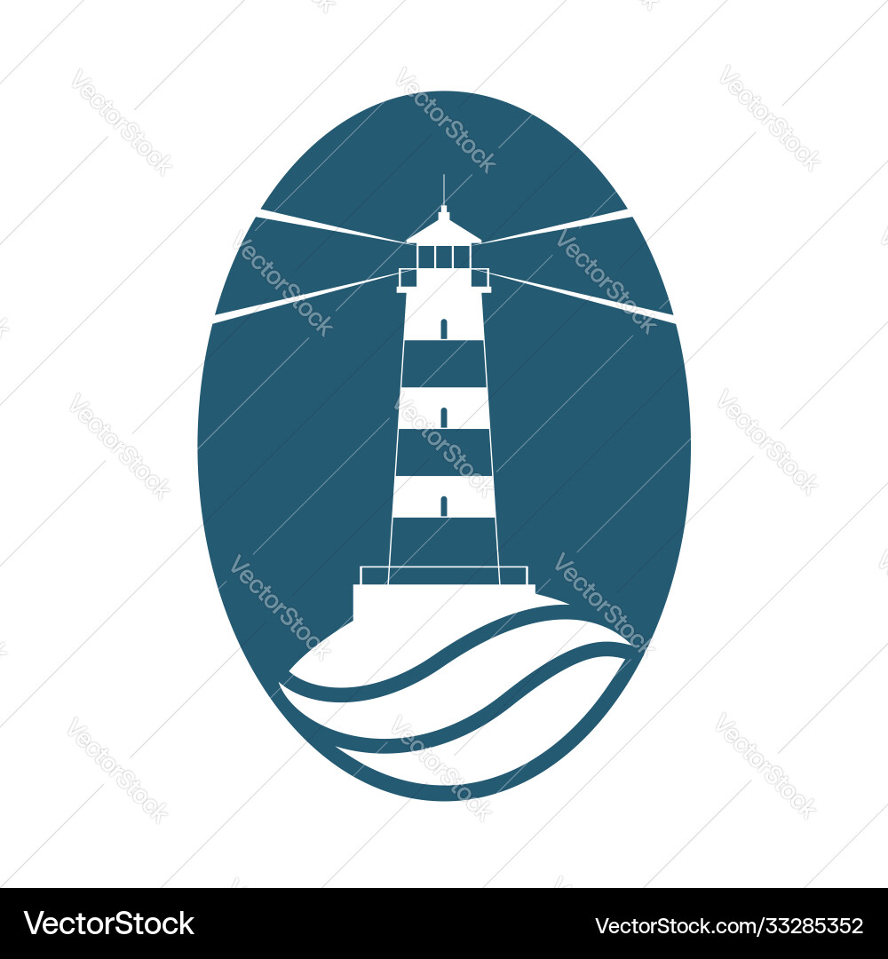 Lighthouse light Royalty Free Vector Image - VectorStock
