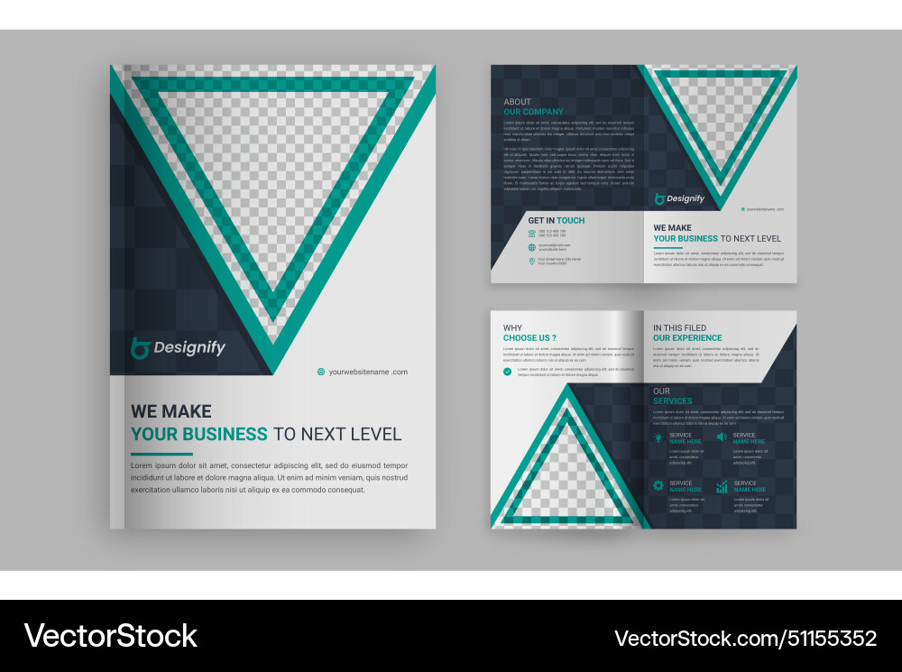 Magazine booklet leaflet flyer corporate creative Vector Image