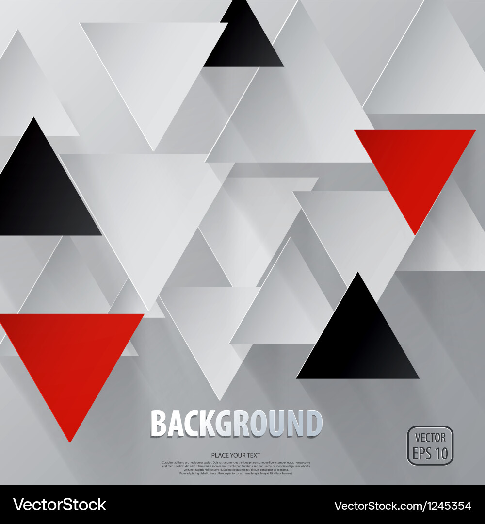 Cut triangle paper background Royalty Free Vector Image