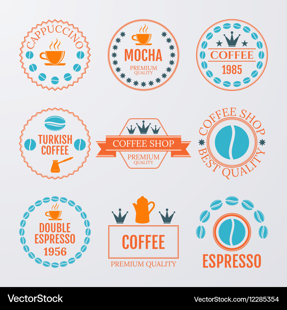 Set of logos Royalty Free Vector Image - VectorStock