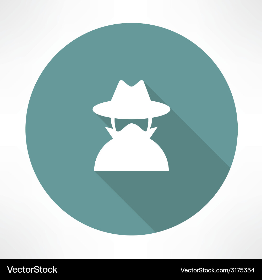 Spy agent icon Royalty Free Vector Image - VectorStock
