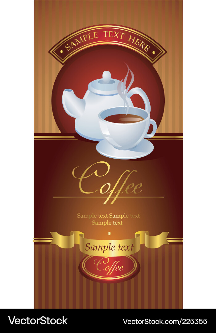 Coffee banner Royalty Free Vector Image - VectorStock