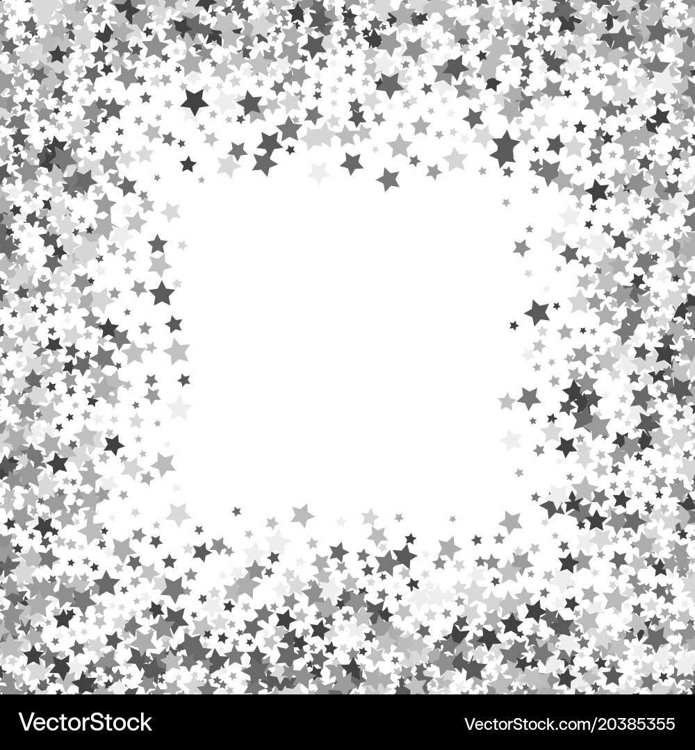 Silver Star Border Royalty Free Vector Image - VectorStock