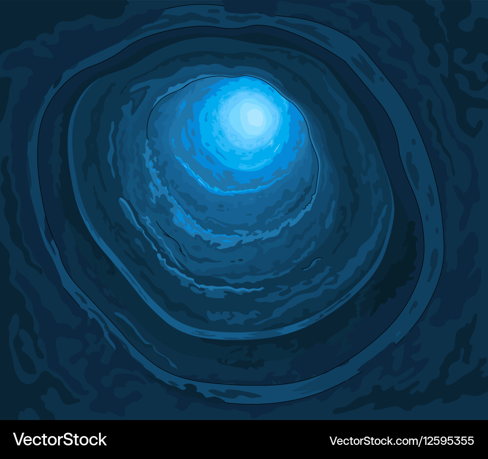 Wonderland rabbit hole Royalty Free Vector Image