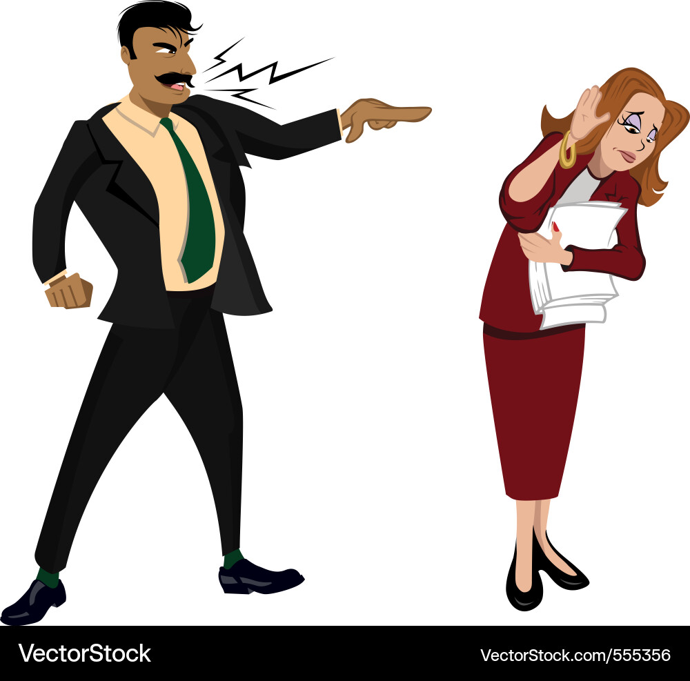 Aggressive Confrontation Royalty Free Vector Image