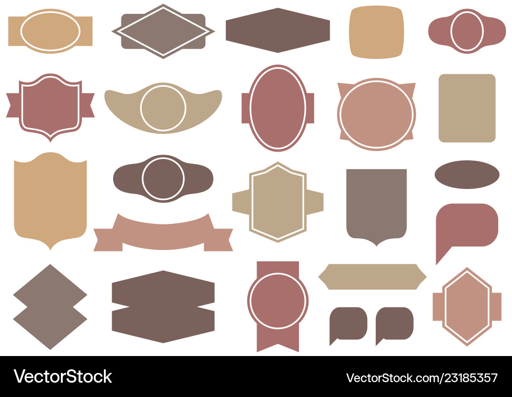 Labels and frames seamless pattern Royalty Free Vector Image