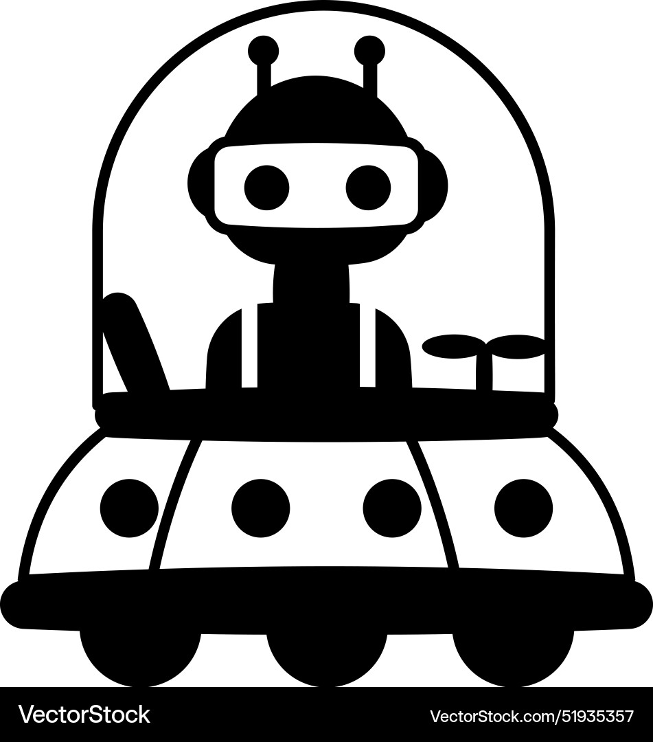 Robot car Royalty Free Vector Image - VectorStock