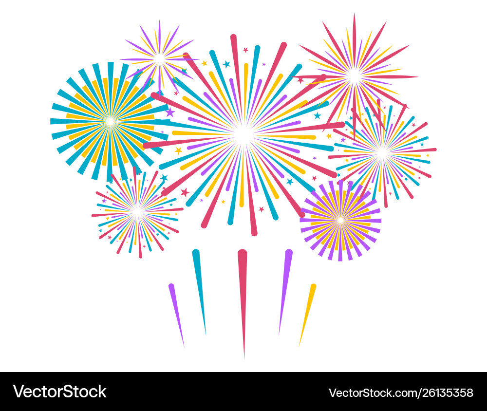 Fireworks Royalty Free Vector Image - VectorStock