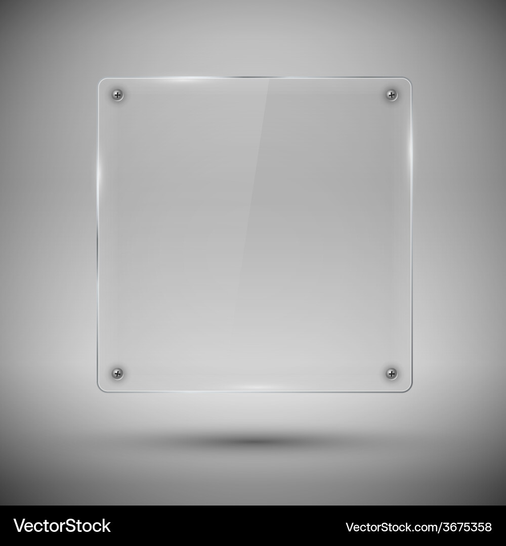 Glass framework Royalty Free Vector Image - VectorStock