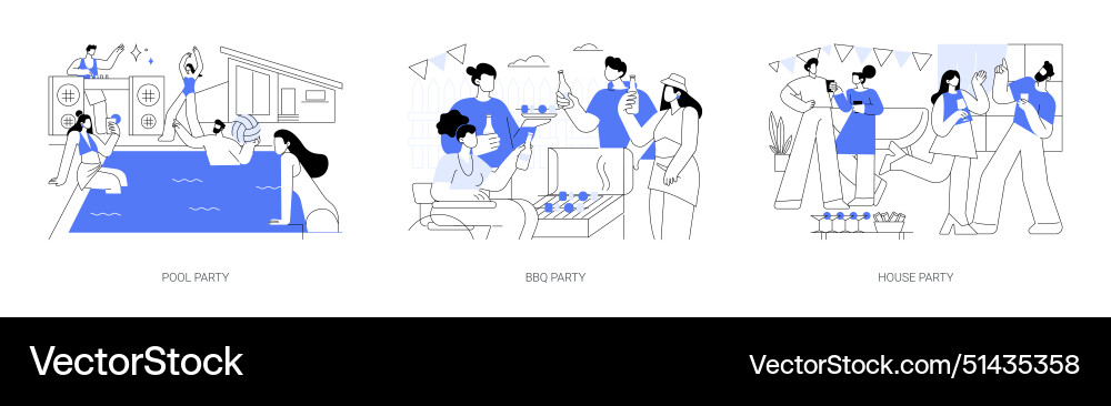 Off-campus hang out isolated cartoon Royalty Free Vector