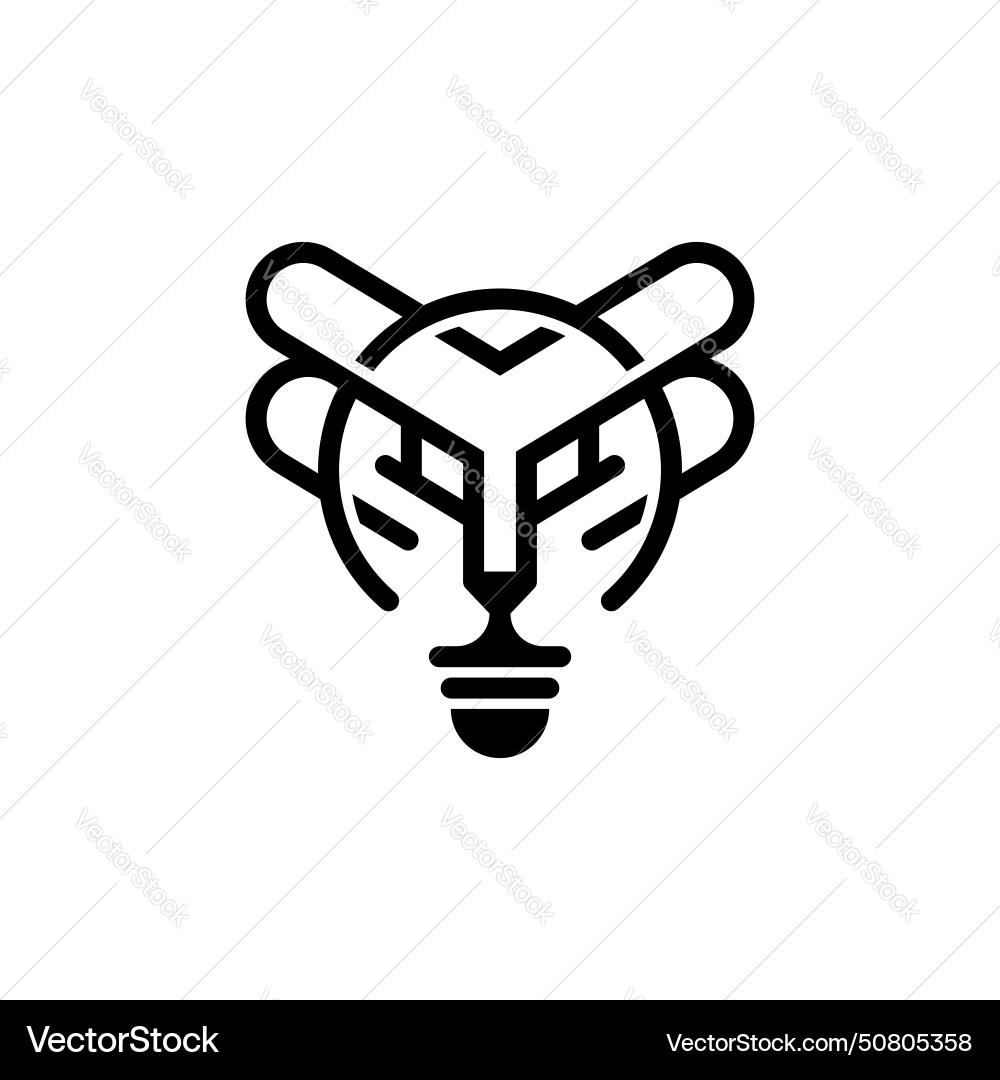 Smart lion logo Royalty Free Vector Image - VectorStock