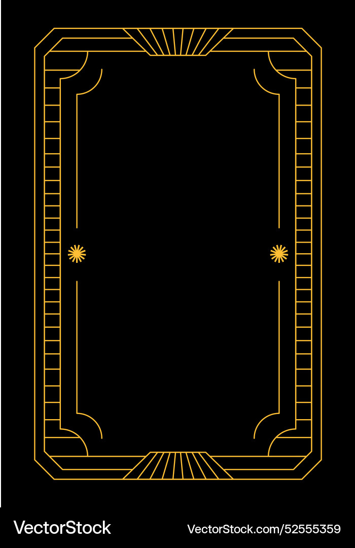 Art deco gold geometry icon decorative concept Vector Image