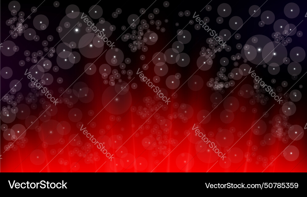 Red rays rising on dark background suitable Vector Image
