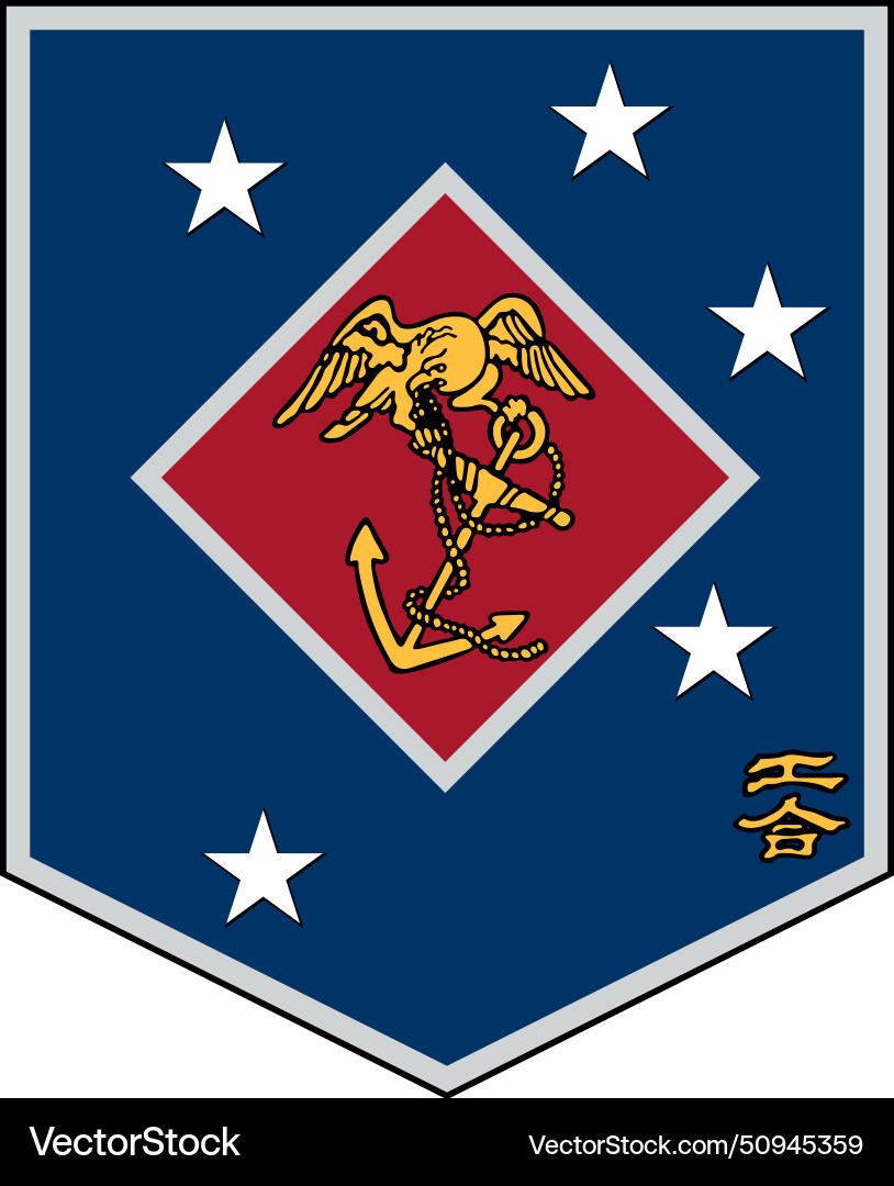 Us marine raider regiment patch Royalty Free Vector Image