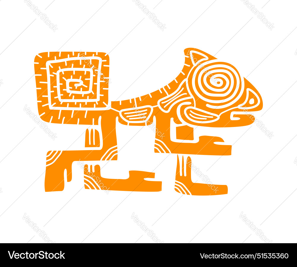 Aztec Lizard Symbols And Signs