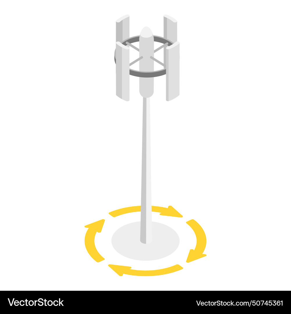 3d isometric flat of vertical Royalty Free Vector Image