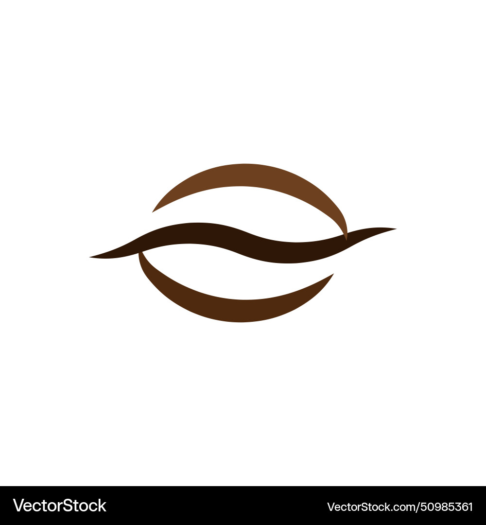 Brown coffee symbol logo icon Royalty Free Vector Image