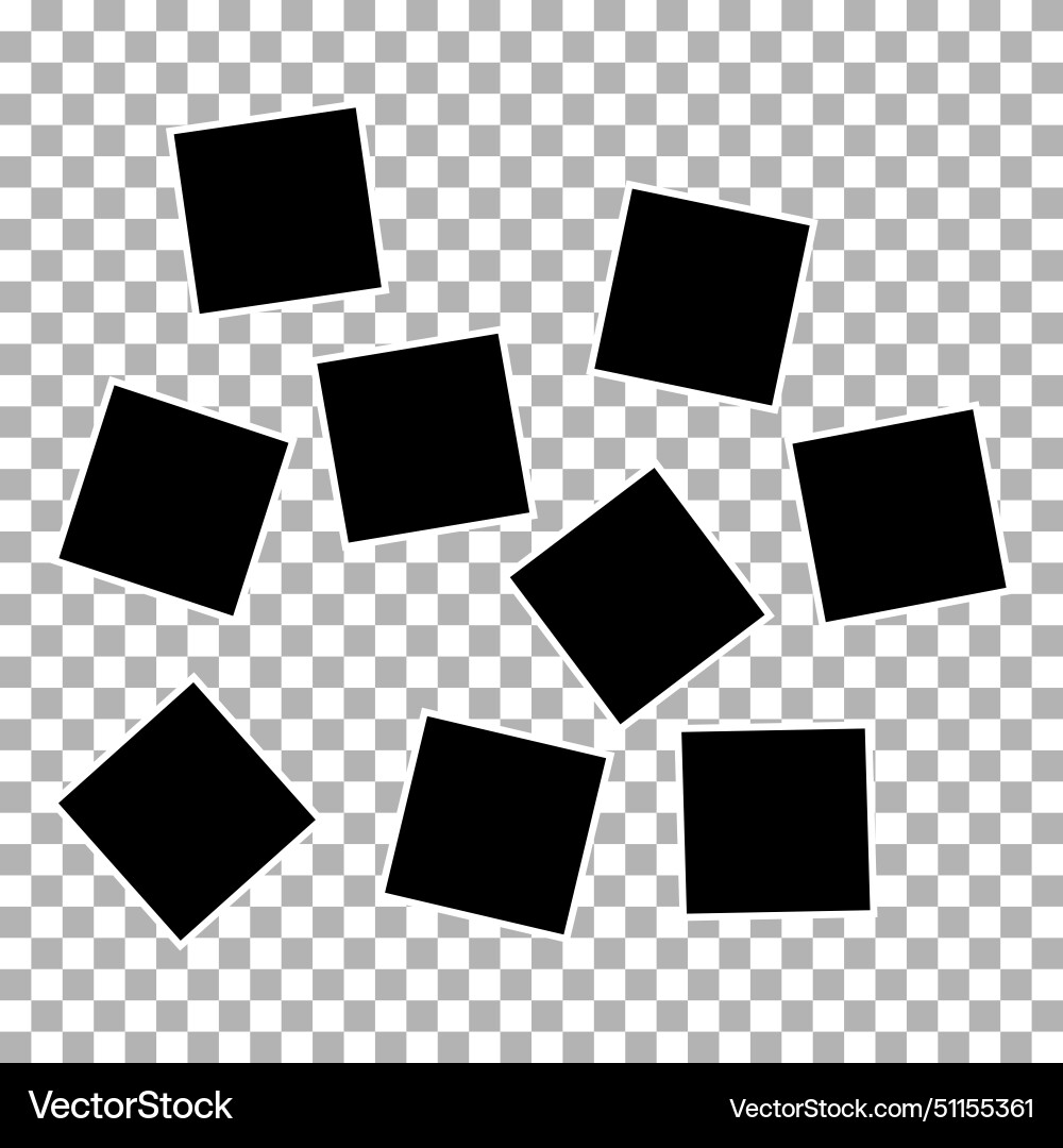 Photo frames blank collage template made Vector Image