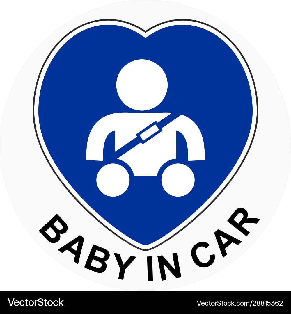 Child in car Royalty Free Vector Image - VectorStock