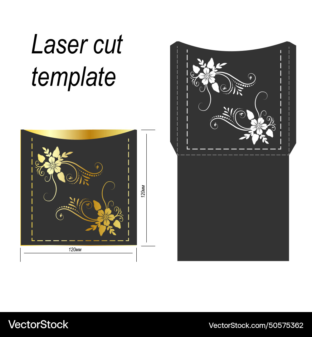 Envelope invitation card template Royalty Free Vector Image