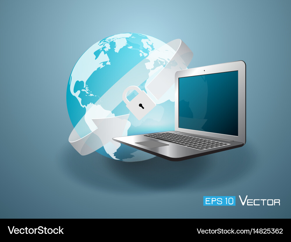 World lock security 4 Royalty Free Vector Image