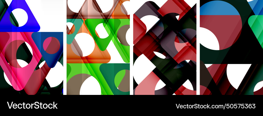 Abstract background set featuring captivating Vector Image
