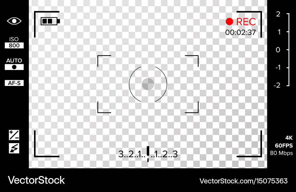 Camera viewfinder photo or video Royalty Free Vector Image