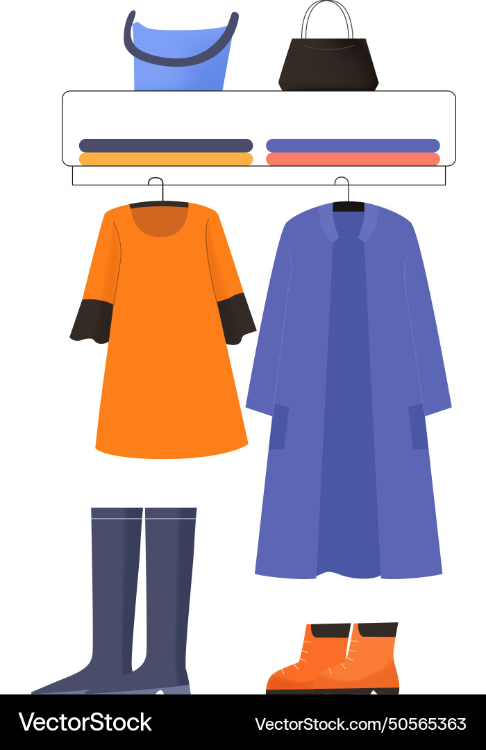 Clothing stop display Royalty Free Vector Image