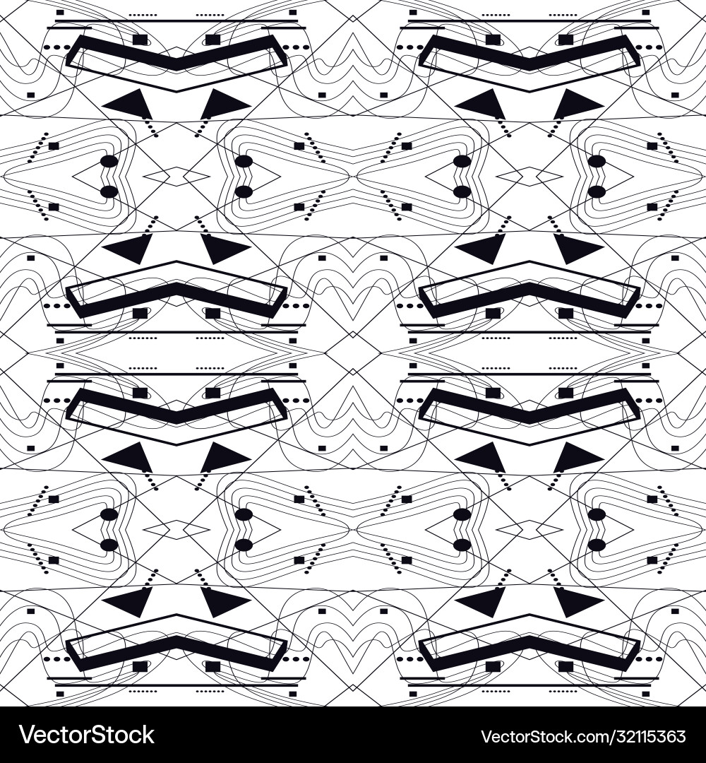 Geometric abstract seamless pattern Royalty Free Vector