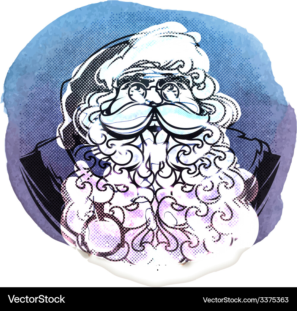 Santa claus isolated on white background Vector Image